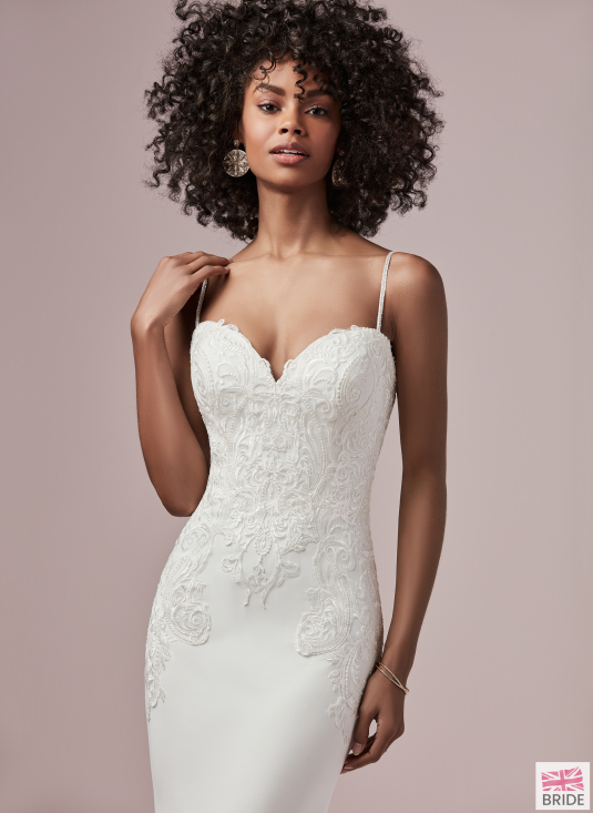 Rebecca Ingram - Ivory Full Spaghetti Straps Empire - 55115